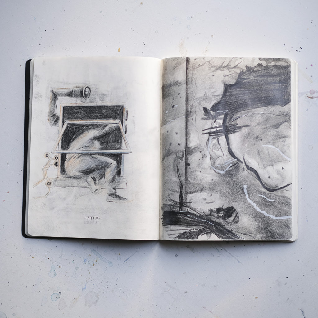 Fenne.be | Fenne Kustermans, daily sketchbook practice, mixed media ...